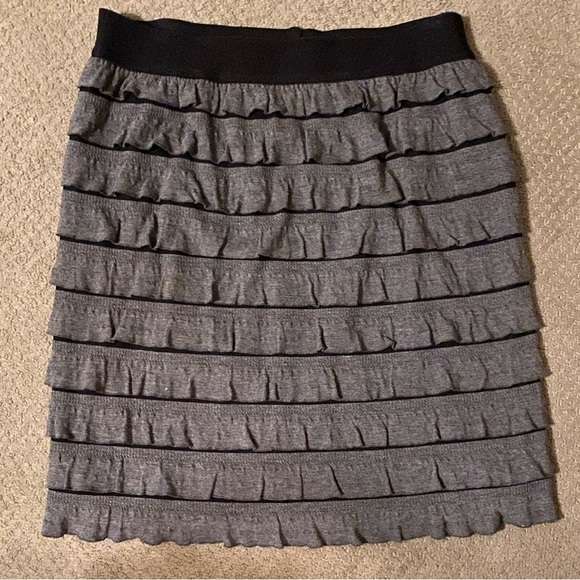 MSK | Skirts | Msk Grey Layered Ruffle Skirt Size M | Poshmark